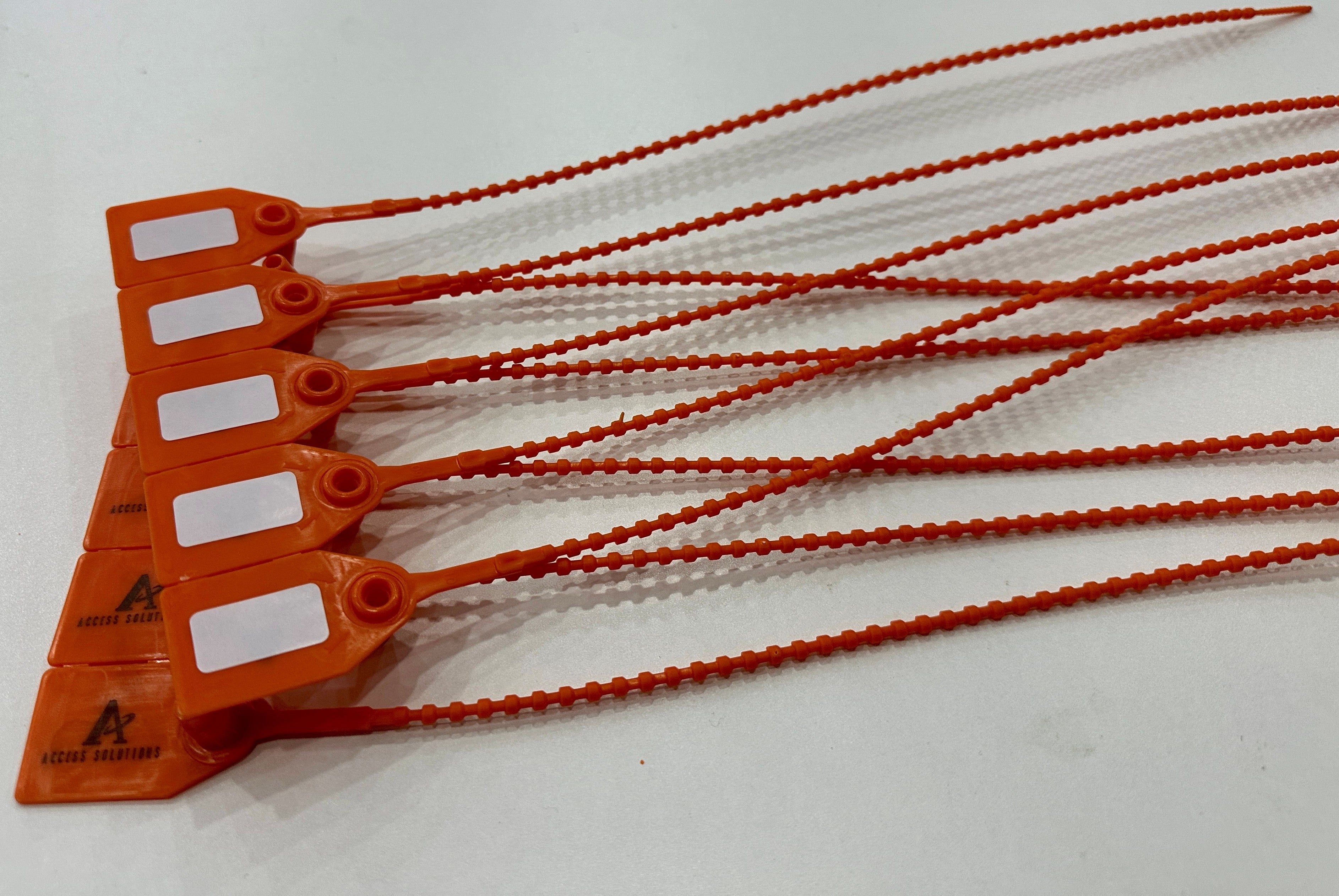 15" Extra Long Breakaway Zip Tie with Writable Tab - Orange ...